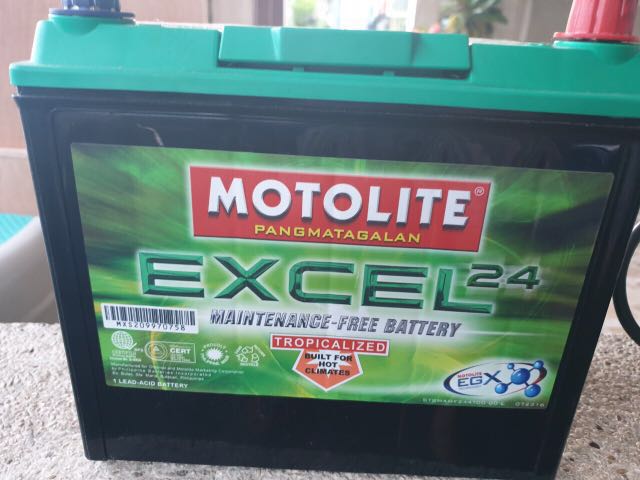 Motolite Excel Car Battery (unused), Car Parts & Accessories on Carousell