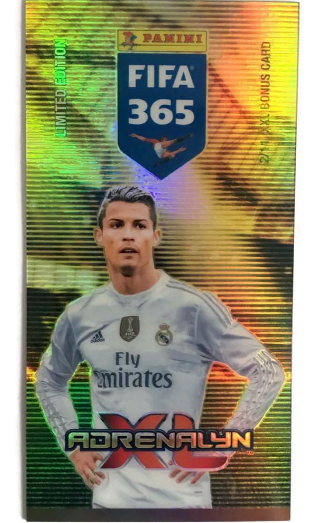 Panini Adrenalyn XXL FIFA 365 Cristiano Ronaldo Limited Edition Bonus ...