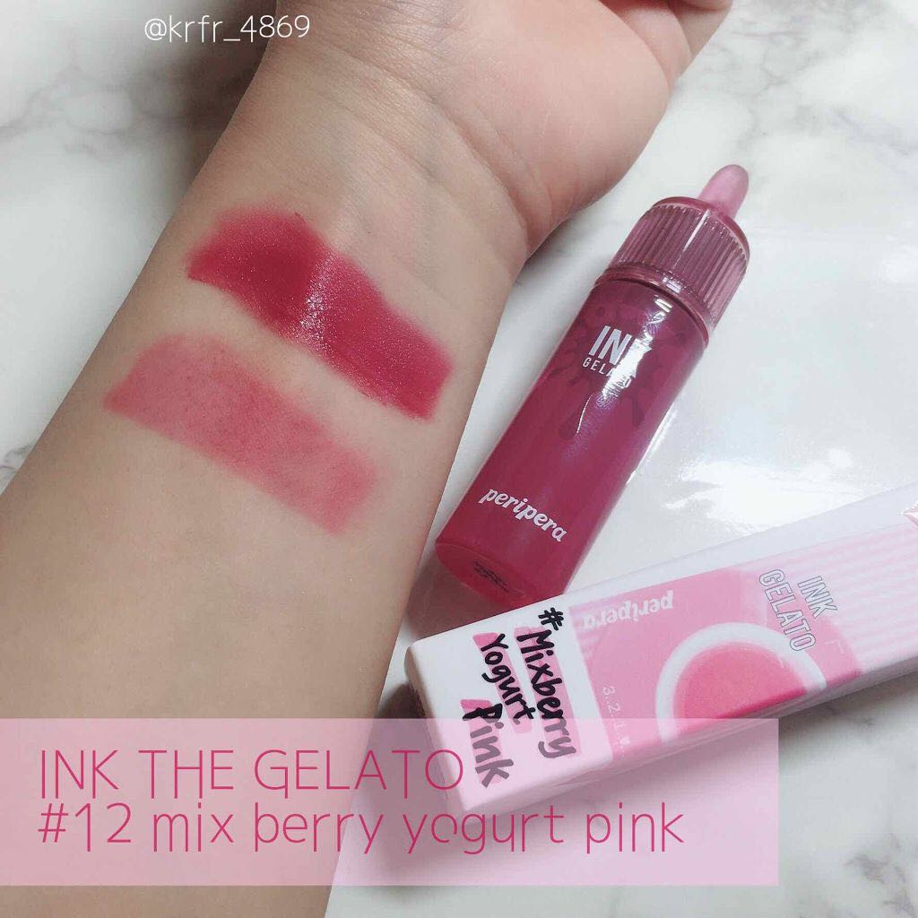 Peripera Ink The Gelato #12 Mix Berry Yoghurt Pink, Beauty & Personal ...