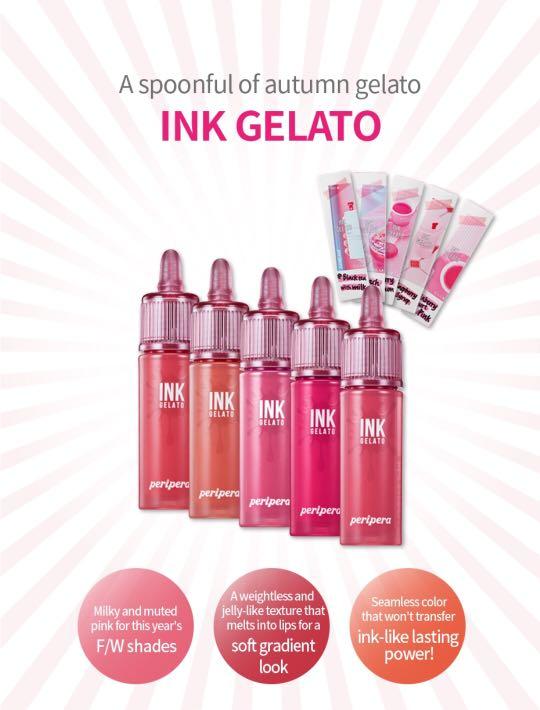 Peripera Ink The Gelato #12 Mix Berry Yoghurt Pink, Beauty & Personal ...