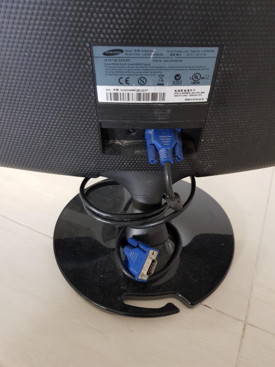 samsung s19a100n, Electronics, Computer Parts & Accessories on Carousell