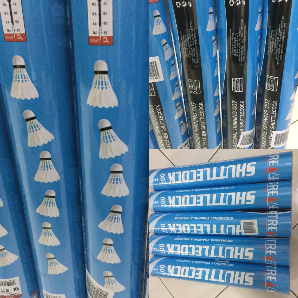 Shuttlecock New Set X 12, Sports Equipment, Sports & Games, Racket ...