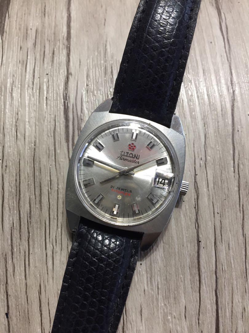 Titoni Airmaster 21 Jewels Titoflex, Luxury, Watches on Carousell