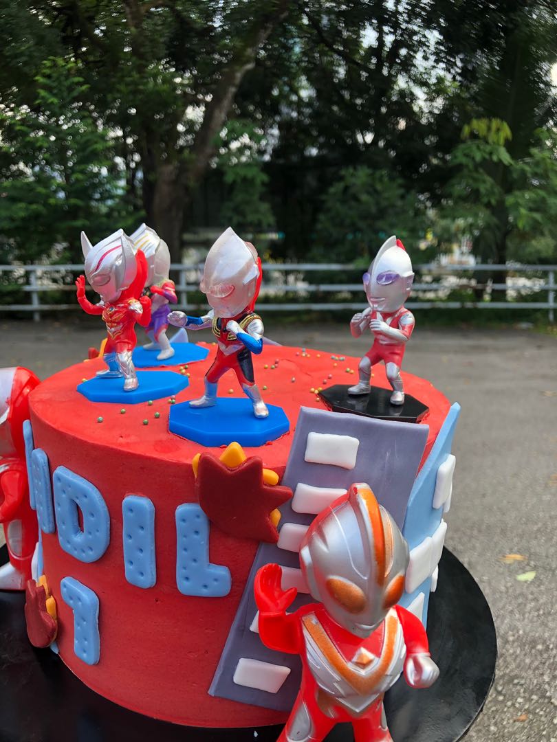 Ultraman birthday cake, Food & Drinks, Homemade Bakes on Carousell