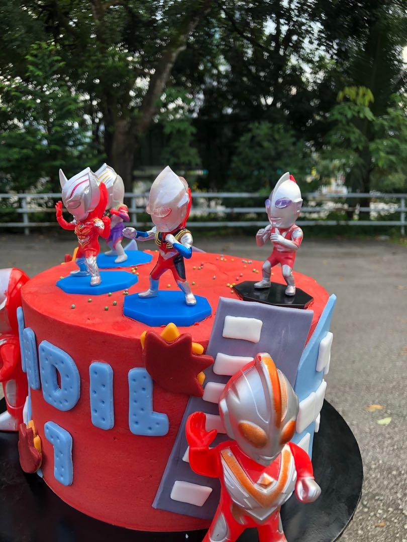 Ultraman birthday cake, Food & Drinks, Homemade Bakes on Carousell