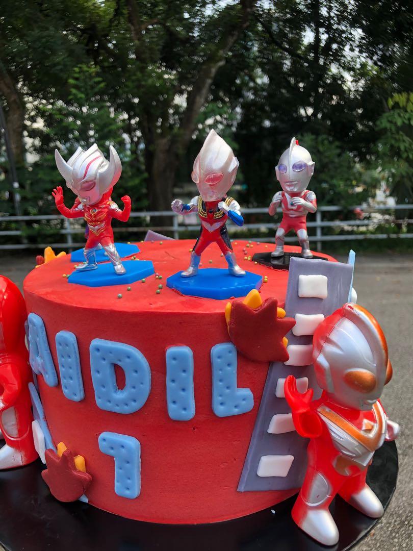 Ultraman birthday cake, Food & Drinks, Homemade Bakes on Carousell