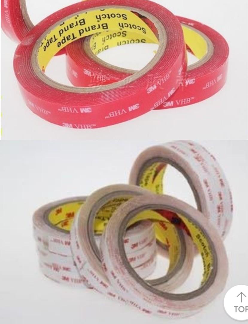 100% Genuine 3M VHB Clear Acrylic Tape. 10mm Width x 3 Meters roll., Everything Else on Carousell