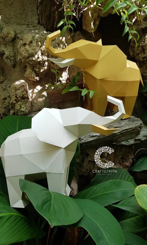 3d Elephant Model, Hobbies & Toys, Stationary & Craft, Handmade Craft ...