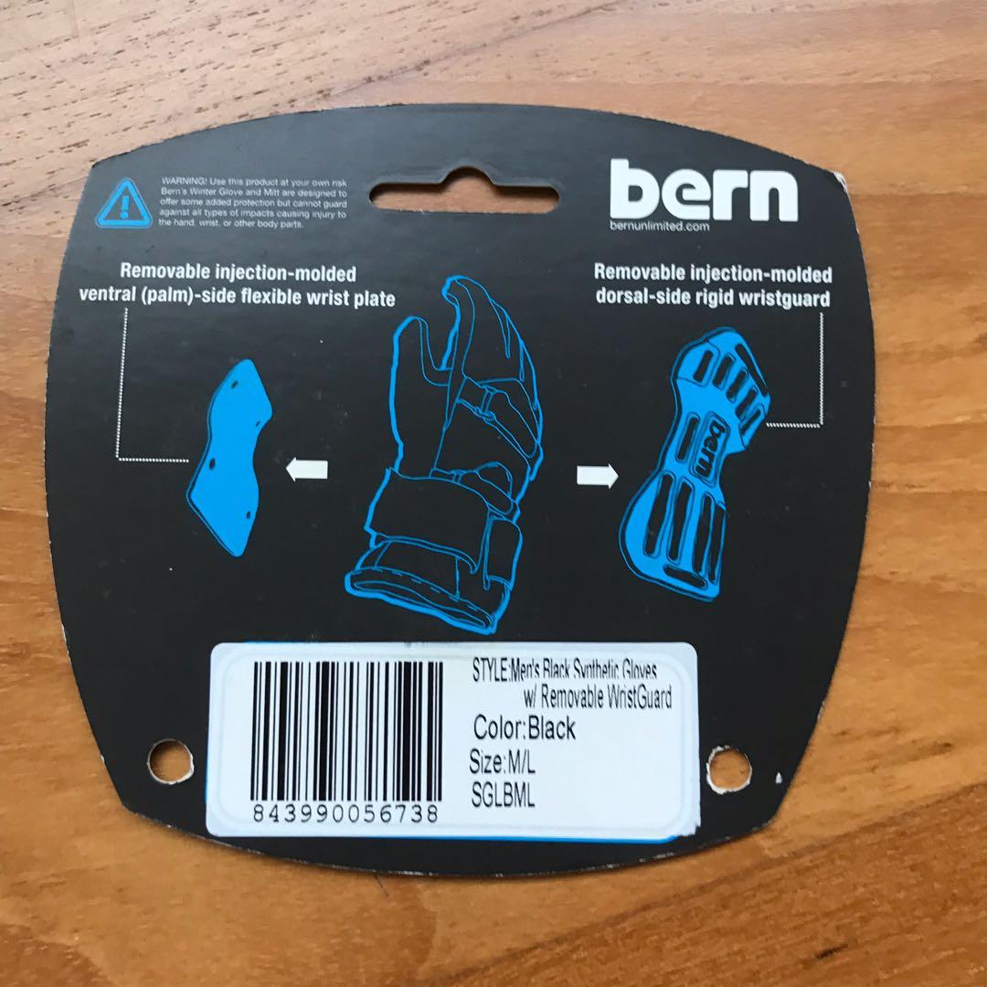 Bern Snowboarding Gloves with wrist support, Health & Nutrition, Braces ...