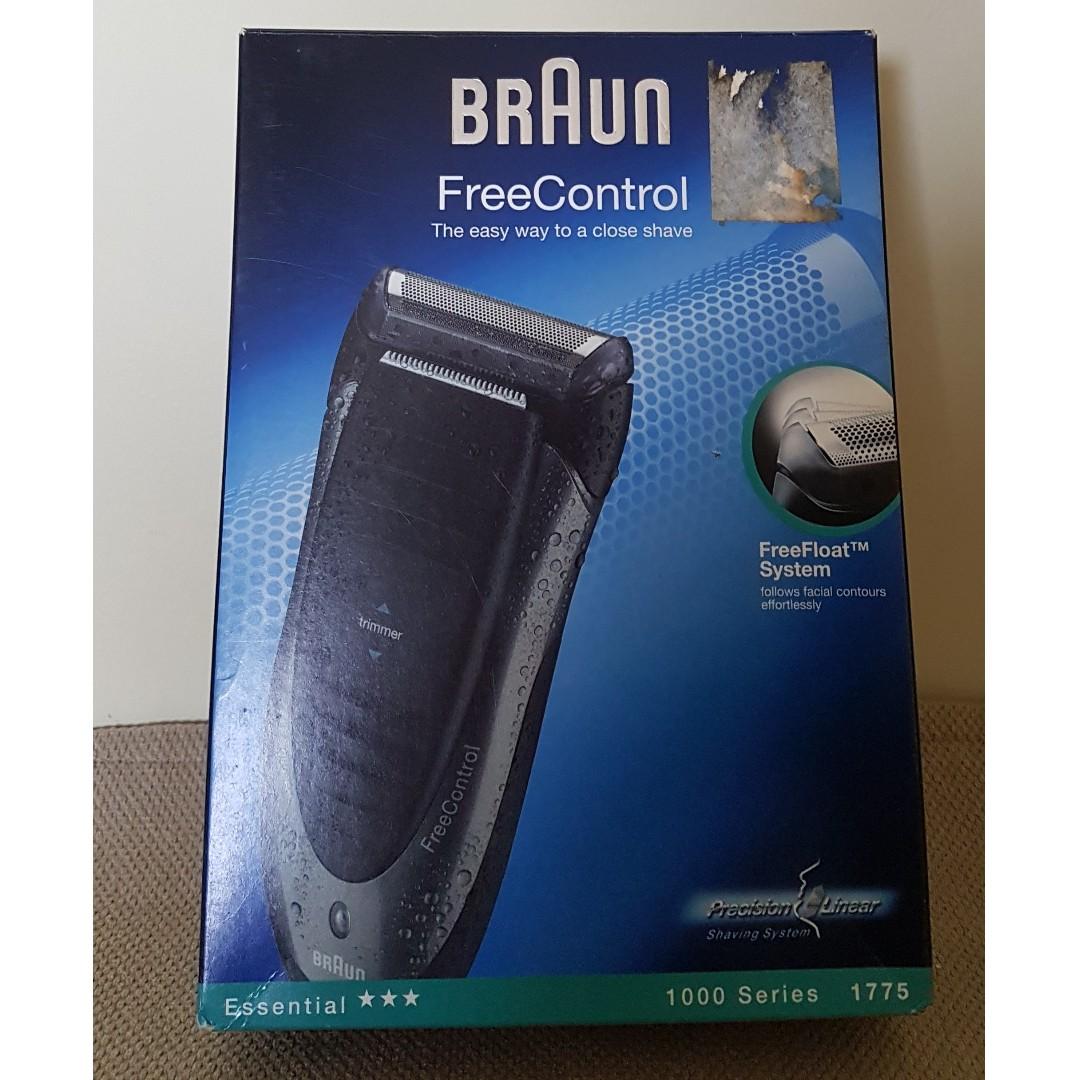BNIB*** BRAUN 1775 Free Control Electric Rechargeable Shaver, Beauty ...