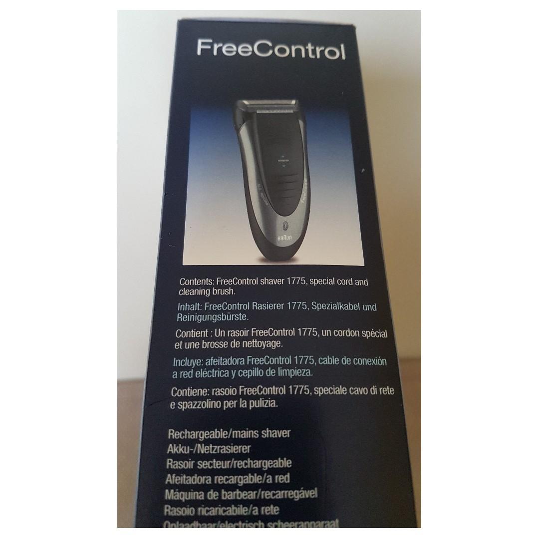 BNIB*** BRAUN 1775 Free Control Electric Rechargeable Shaver, Beauty ...