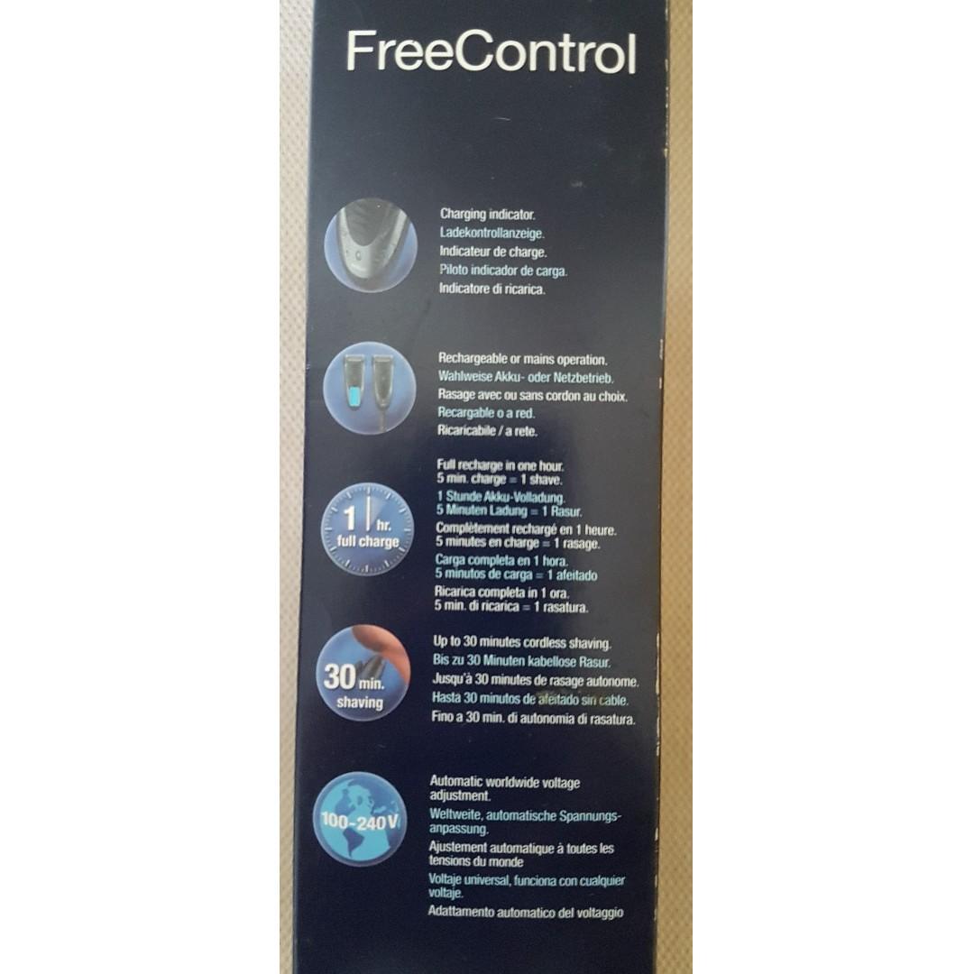 BNIB*** BRAUN 1775 Free Control Electric Rechargeable Shaver, Beauty ...