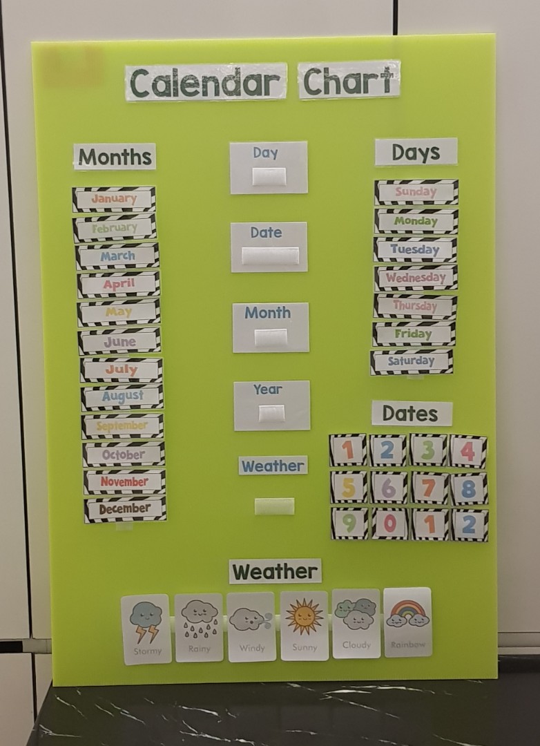 Calendar Chart, Hobbies & Toys, Books & Magazines, Children's Books on ...