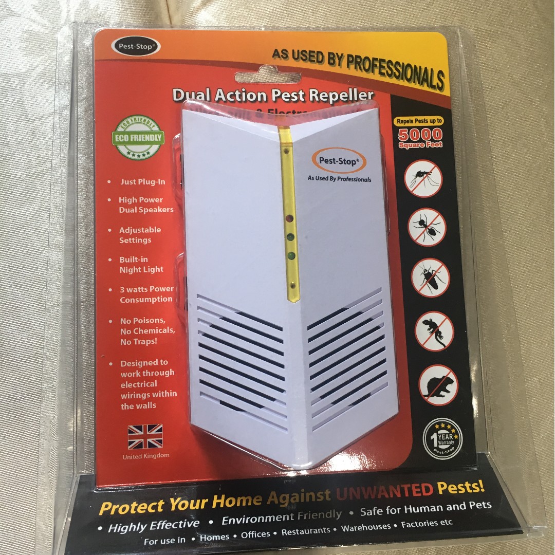 Dual Action Pest Repeller Model : Pest-Stop 5000 DA, Furniture & Home ...