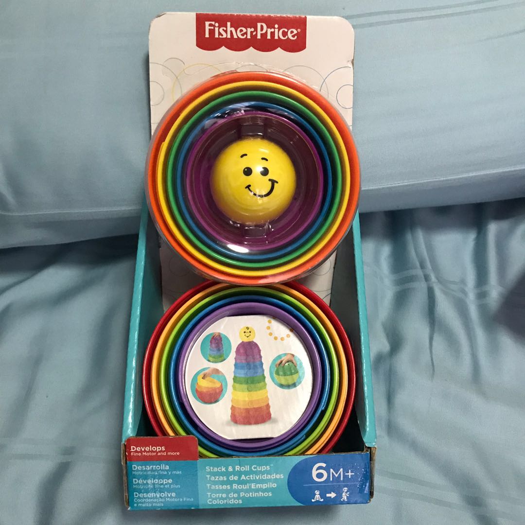 Fisher-price Stack & Roll Cups, Babies & Kids, Infant Playtime on Carousell