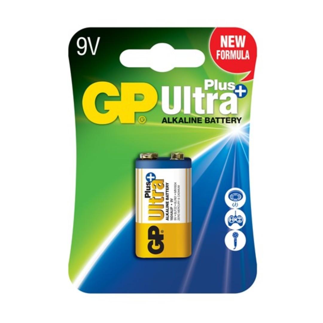 GP 9V Ultra Plus Alkaline 9 Volt Battery Pack, Mobile Phones & Gadgets ...