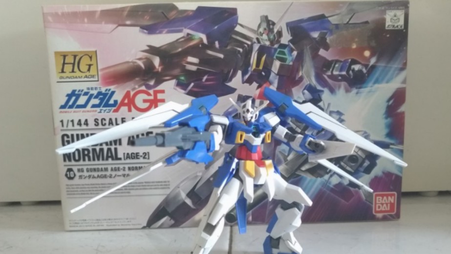 HG Gundam Age 2 Normal [Built], Hobbies & Toys, Toys & Games on Carousell