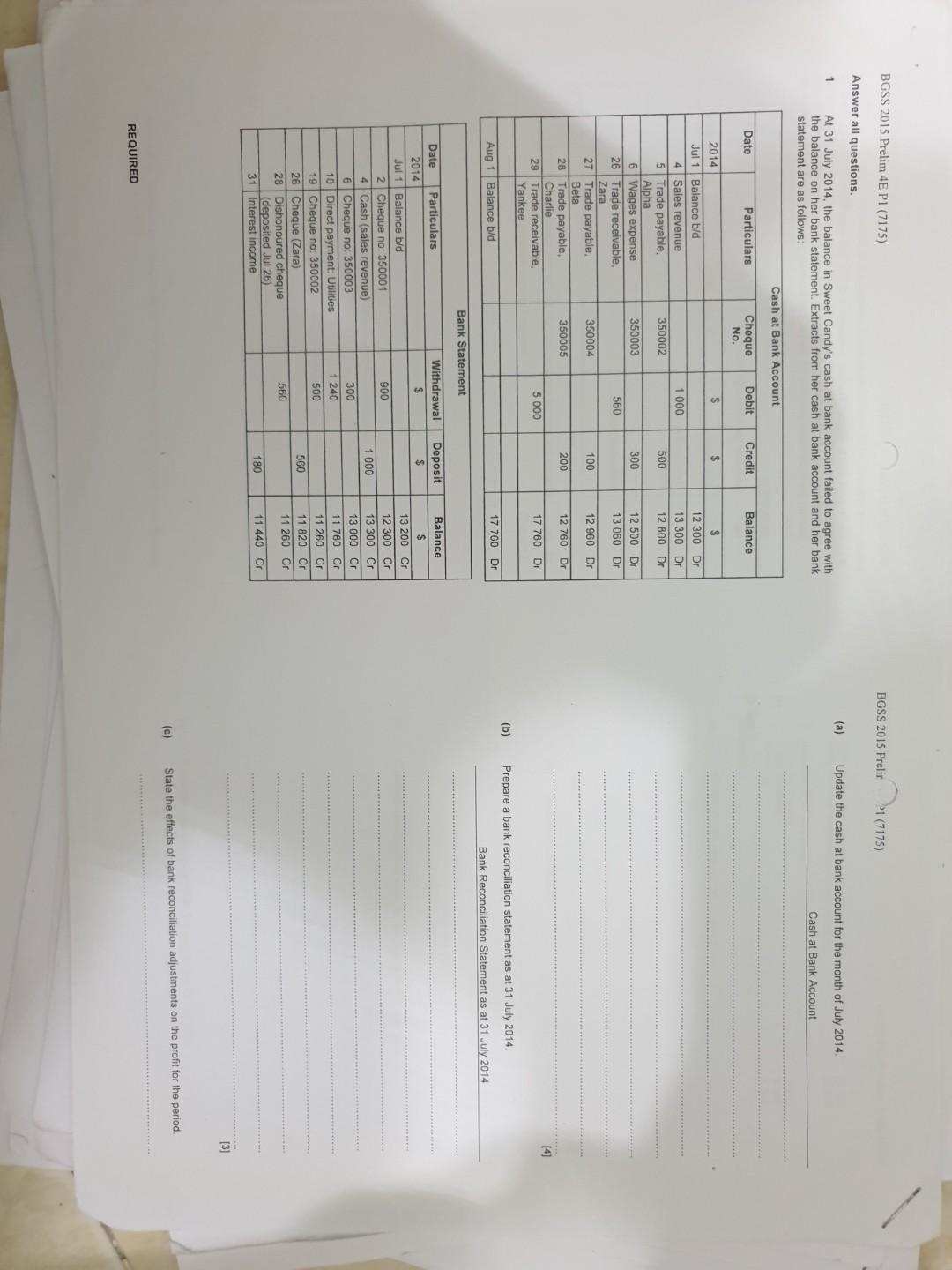 POA Secondary 3NA and 4NA exam paper, Hobbies & Toys, Books & Magazines ...