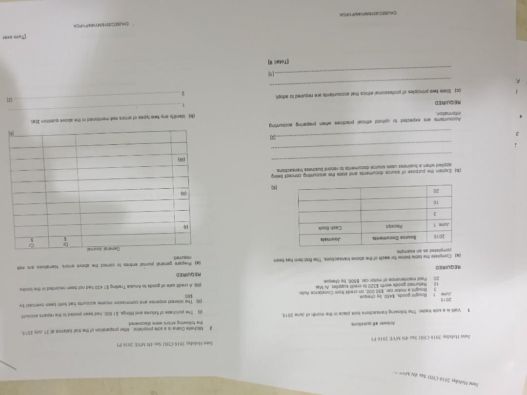 POA Secondary 3NA and 4NA exam paper, Hobbies & Toys, Books & Magazines ...