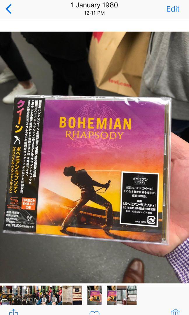 Queen Bohemian Rhapsody OST 日版 頭版 99.9999% 新, 興趣及遊戲, 收藏品及紀念品, 明星周邊 ...