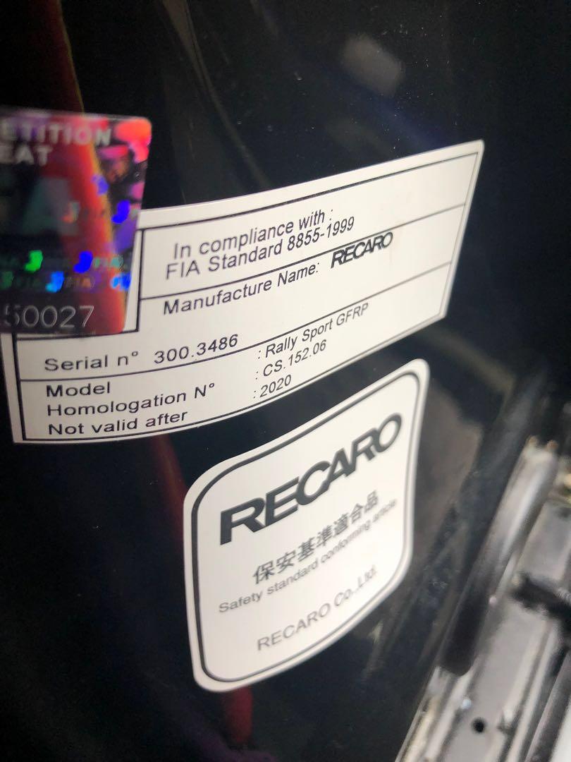 Recaro RSG, Car Accessories, Accessories on Carousell