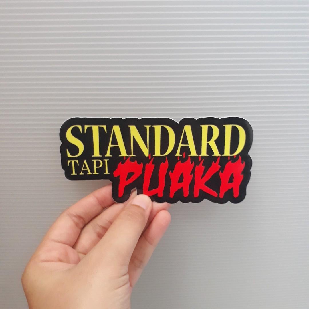 STANDARD TAPI PUAKA vinyl sticker, Motorcycles, Motorcycle Accessories ...