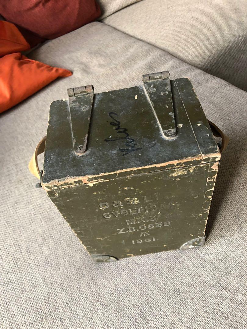 Vintage wooden battery box, Vintage & Collectibles, Vintage ...