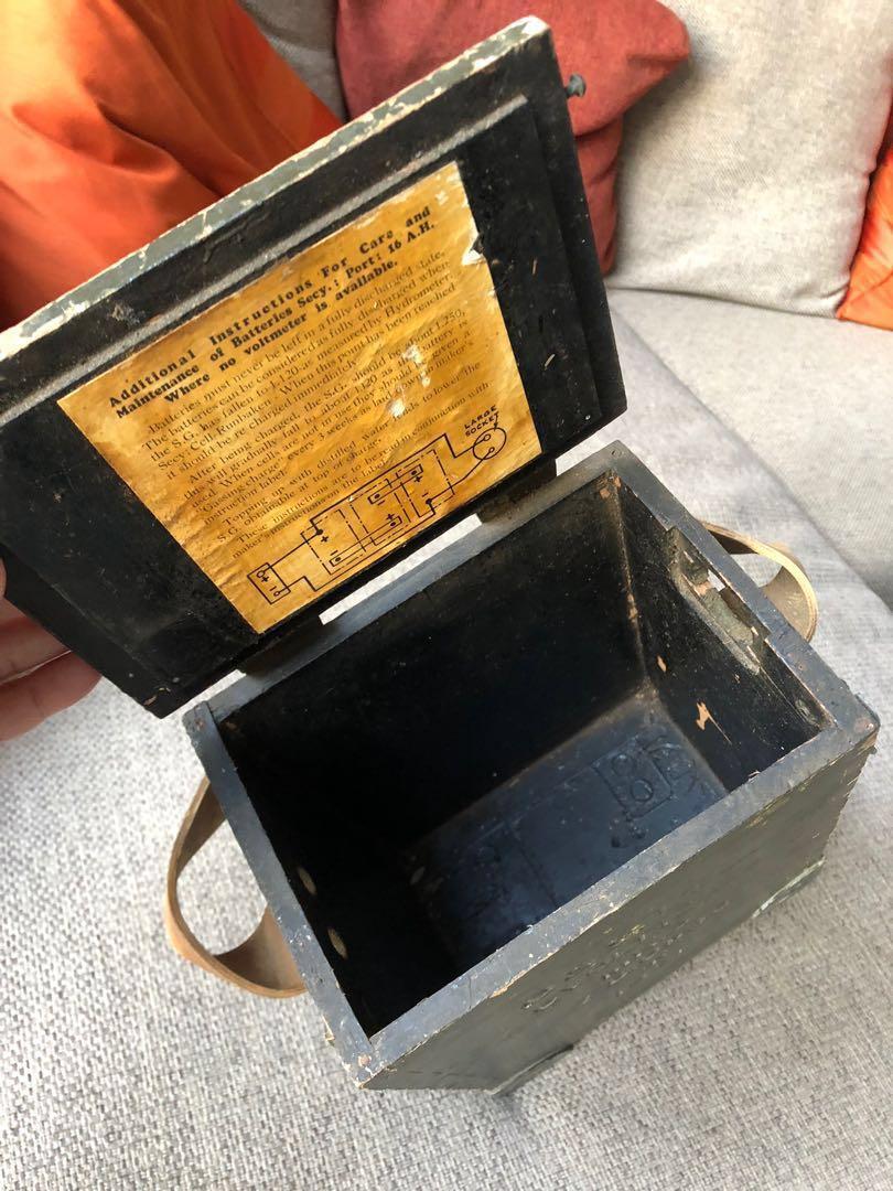 Vintage wooden battery box, Vintage & Collectibles, Vintage ...