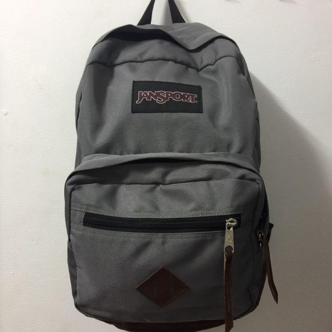 Authentic Grey Jansport Backpack, Men's Fashion, Bags, Backpacks on ...