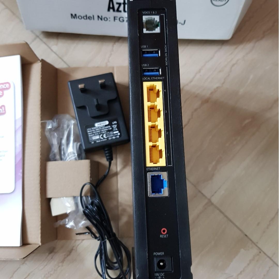 Aztech FG7003GRV(AC)-J Wifi AC Gigabit Broaband router Singtel ...