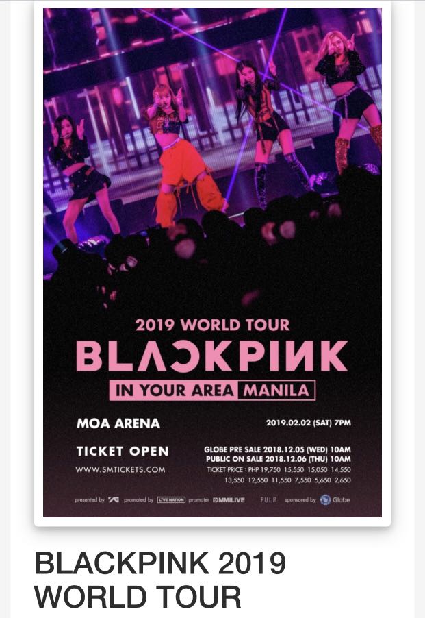 BLACKPINK Lower Box B Limited View, Tickets & Vouchers, Event Tickets ...