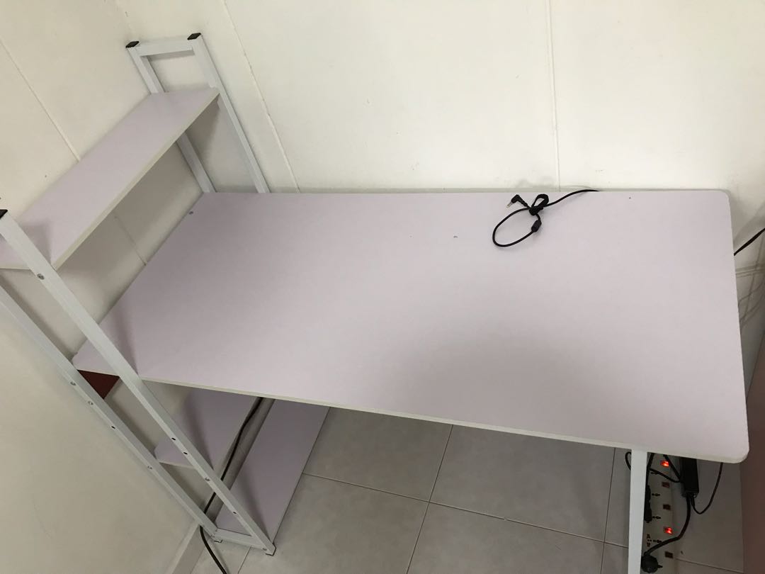 Computer Table with shelf (dismantlable), Furniture & Home Living ...