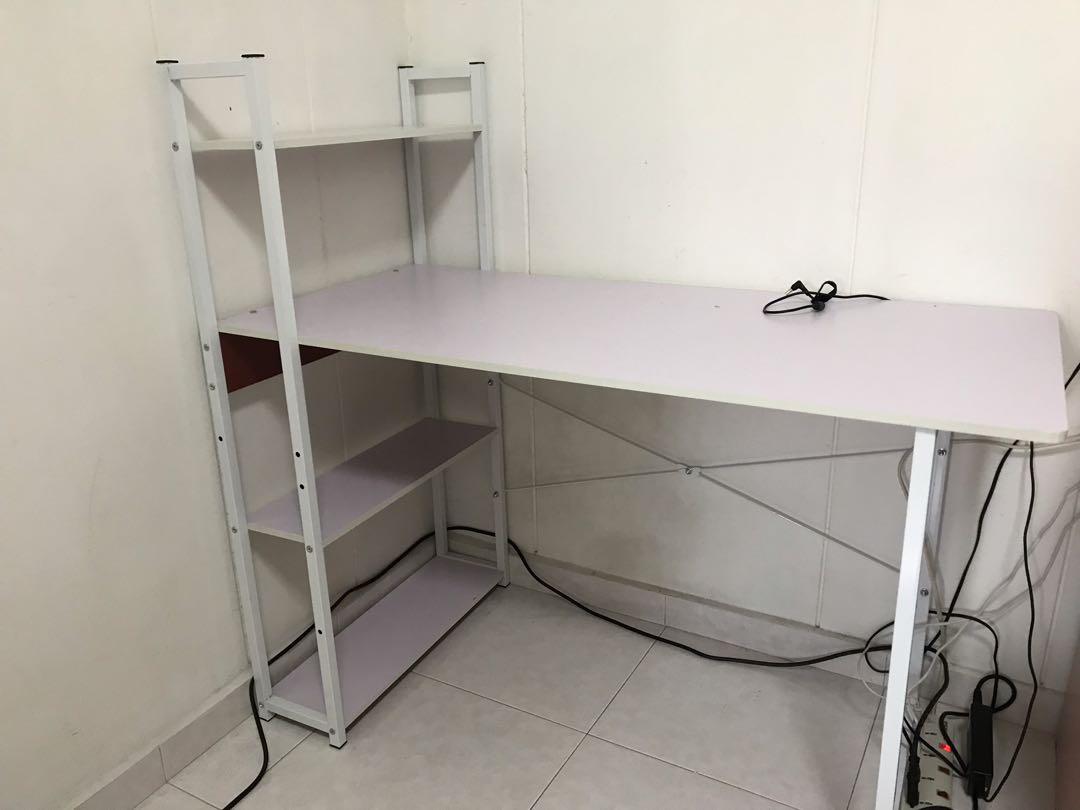 Computer Table with shelf (dismantlable), Furniture & Home Living ...