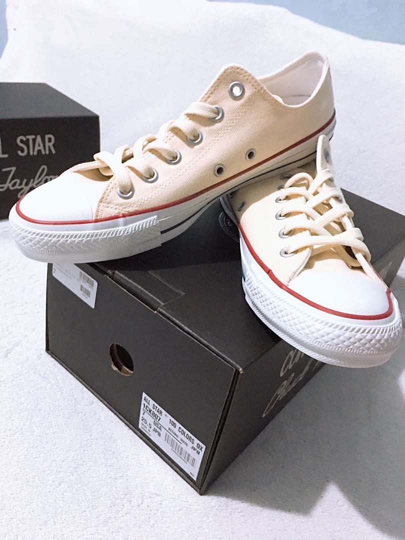 Converse Chuck Taylor OX Natural White, Men's Fashion, Footwear ...