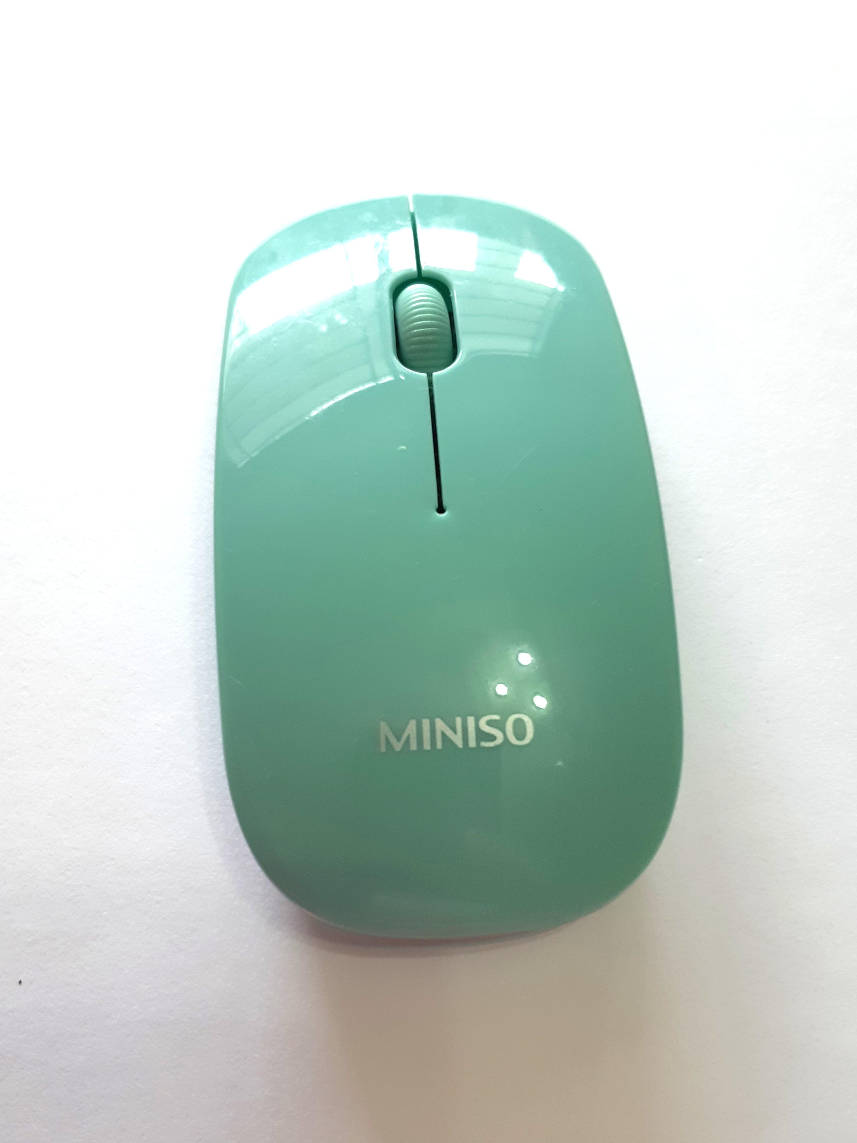 Miniso Wireless Mouse Milky Turquoise, Computers & Tech, Parts ...