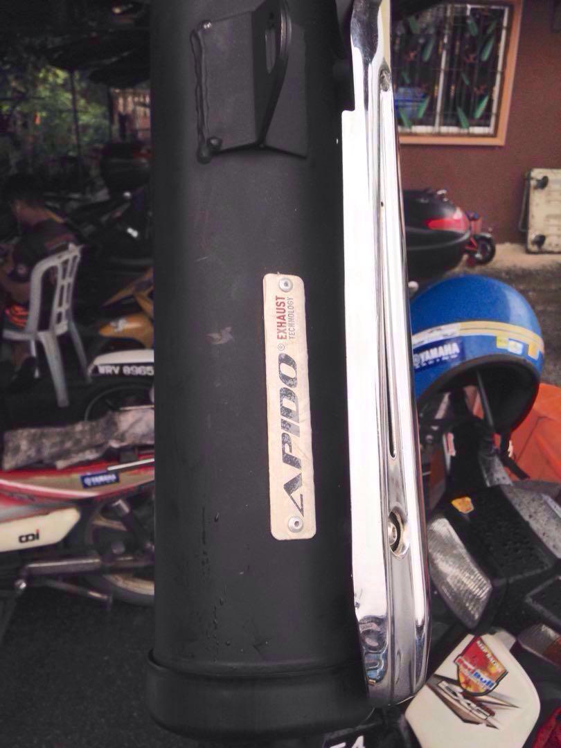 New Exhaust Yamaha LC135 Apido Ekzos 28mm Manifold Standard Racing Motor Part, Motorbikes on ...