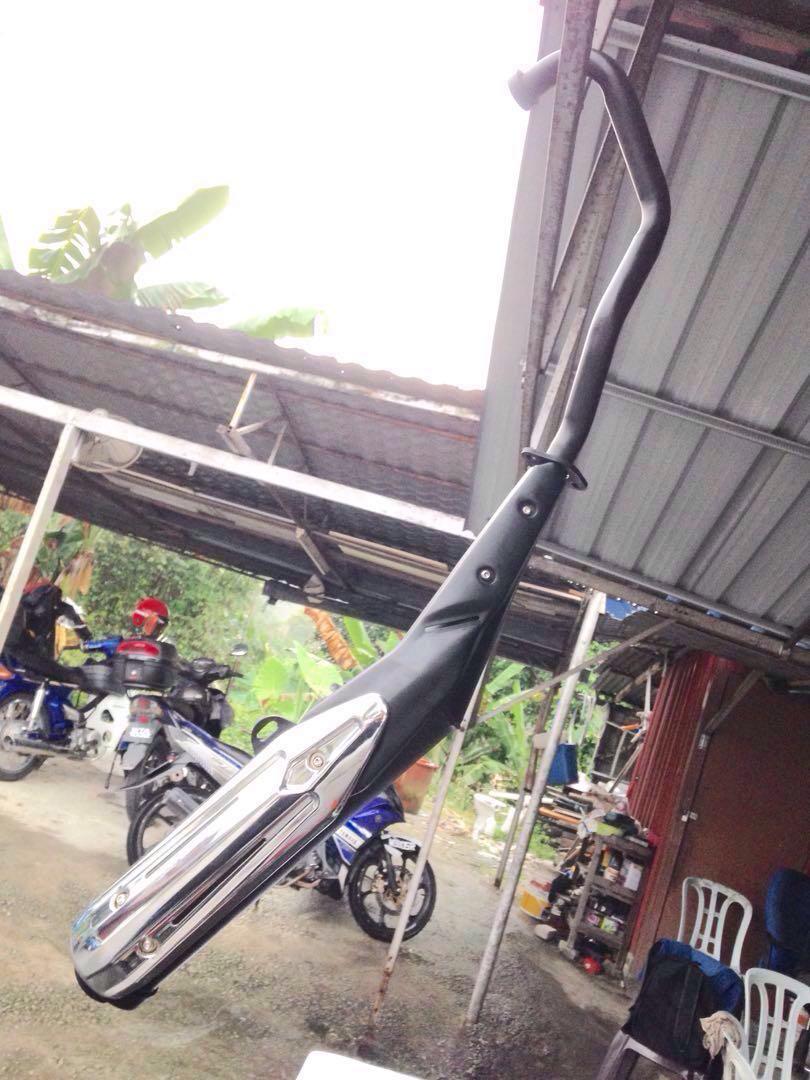 New Exhaust Yamaha LC135 Apido Ekzos 28mm Manifold Standard Racing ...