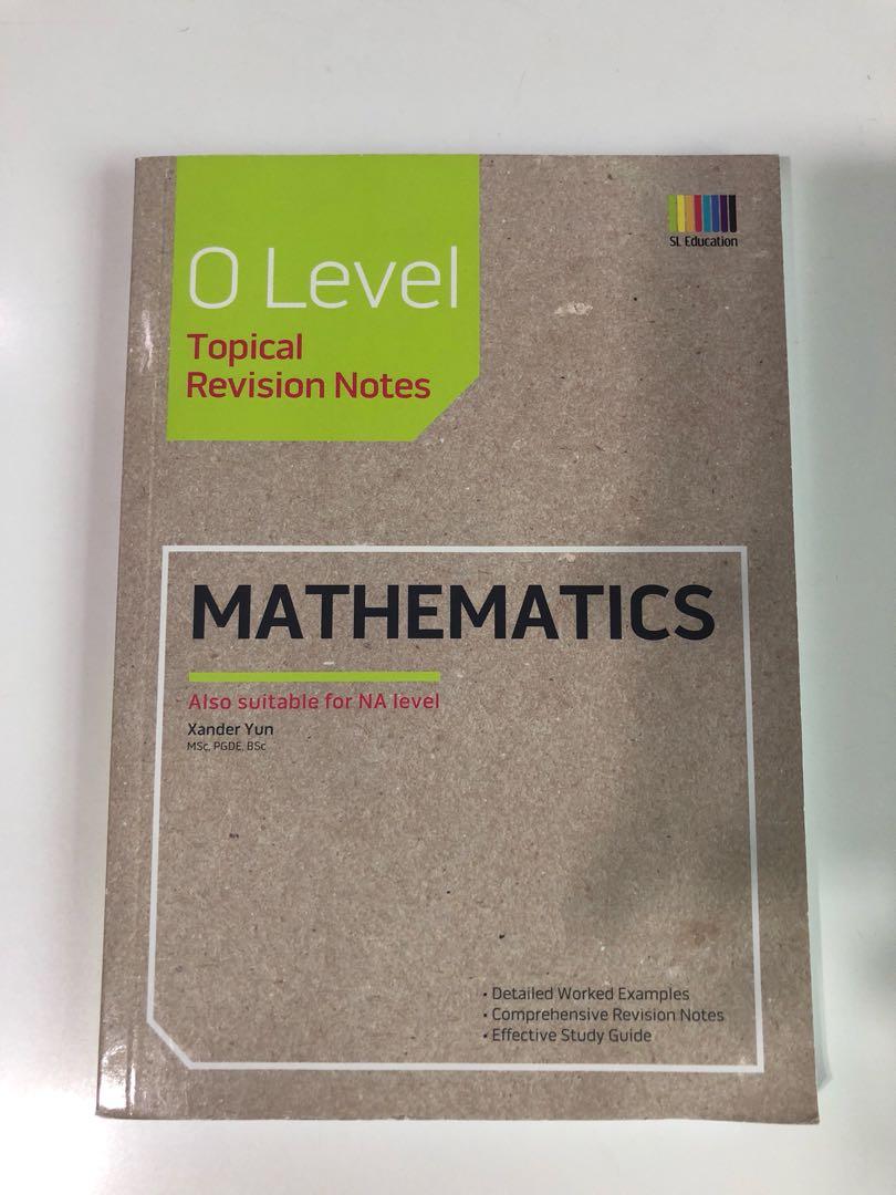 O LEVEL TOPICAL REVISION NOTES, Hobbies & Toys, Books & Magazines ...