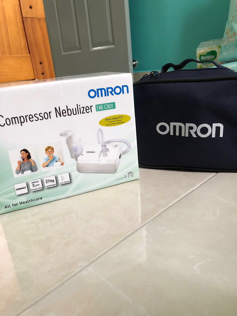 OMRON compressor Nebulizer NE-C801 model, Health & Nutrition, Health ...
