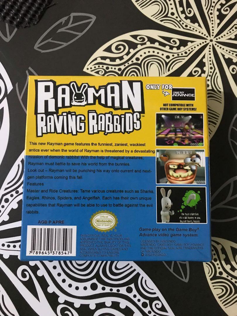 Rayman Raving Rabbids for gameboy advance SP, Video Gaming, Video Games ...