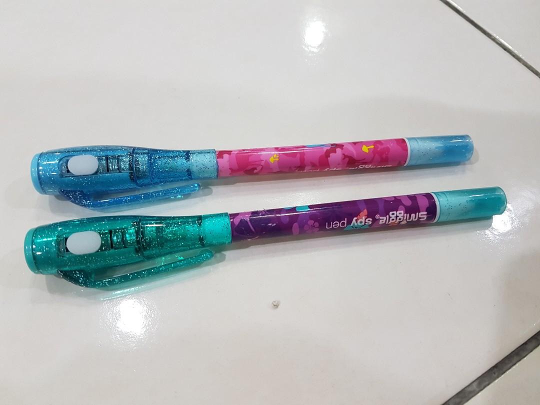 Smiggle spy pen- rm20 each, Hobbies & Toys, Stationery & Craft ...
