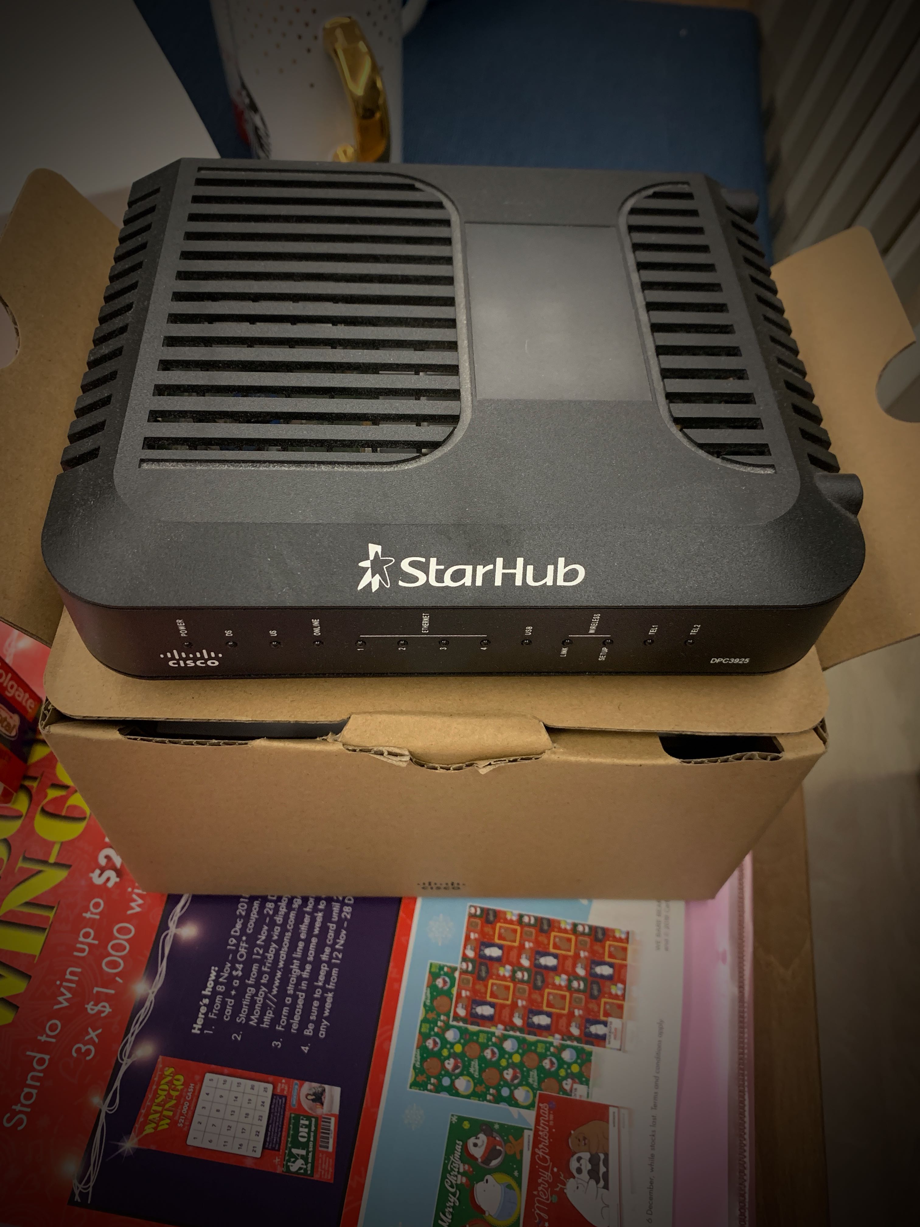 Starhub Cisco Modem Router, Computers & Tech, Parts & Accessories ...