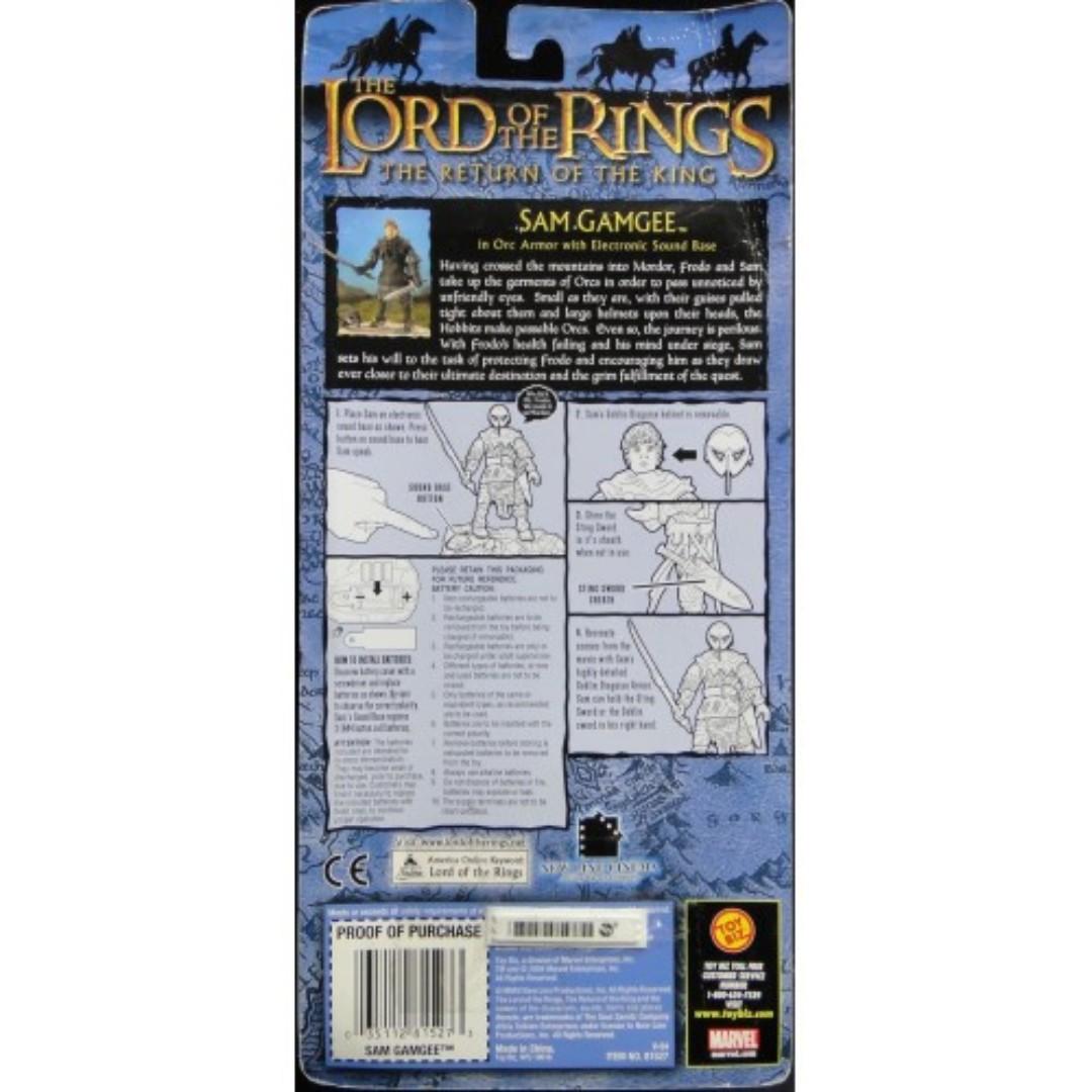 TOY BIZ 81527 魔戒三部曲 王者再臨 - 山姆·詹吉 辛·艾斯丁 THE LORD OF THE RINGS THE RETURN ...