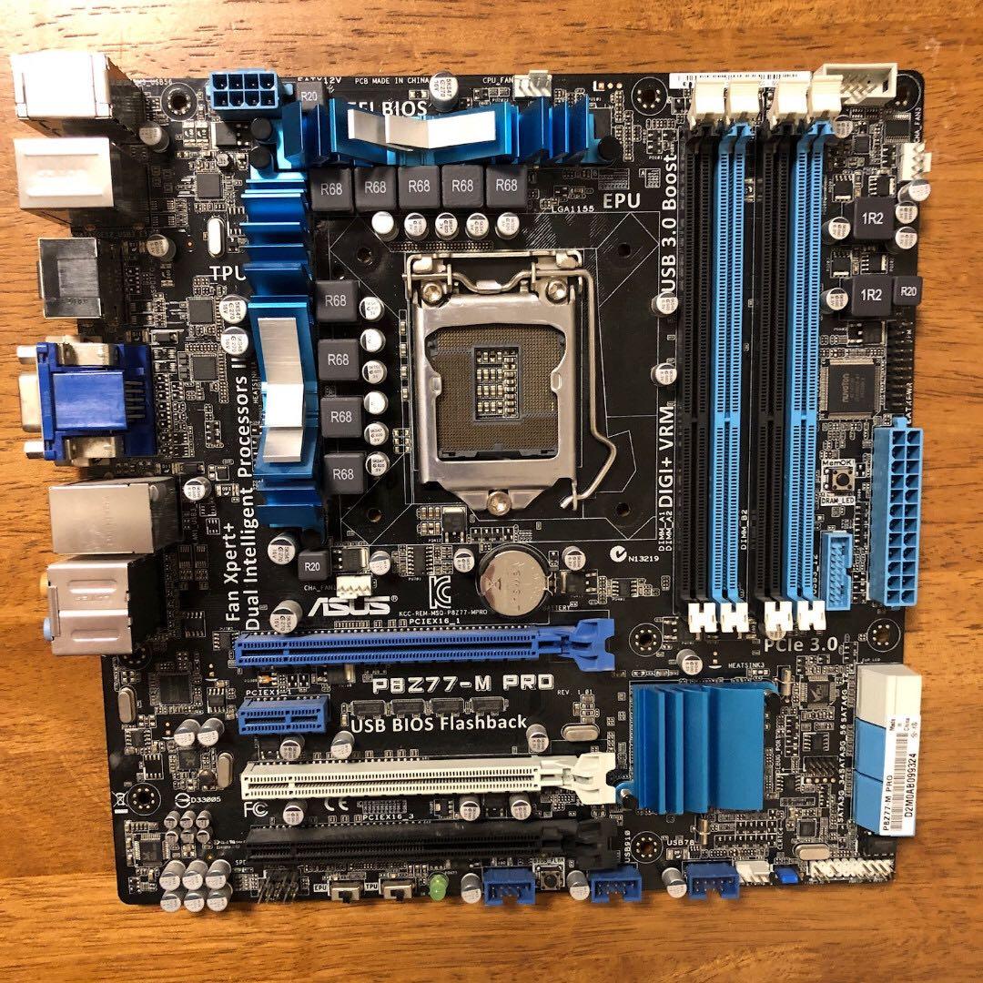 ASUS P8Z77-M PRO LGA 1155 Intel Z77 HDMI SATA 6Gb/s USB 3.0 Micro ATX Intel Motherboard, 電腦＆科技 ...