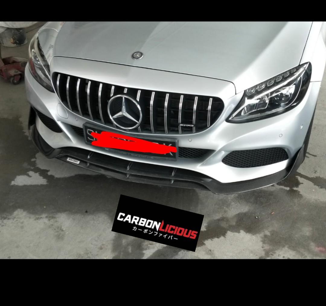 Brabus CF frontlip for C180 W205, Car Accessories, Accessories on Carousell