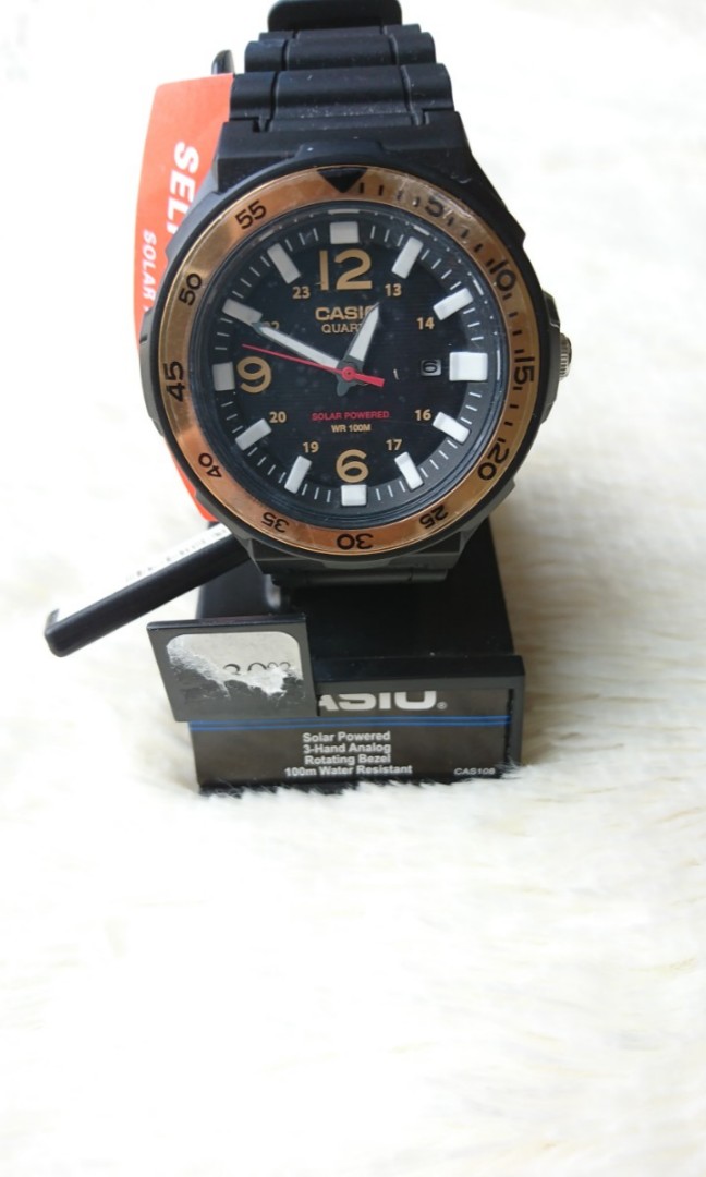 Casio solar powered analog men's watch, Men's Fashion, Watches ...