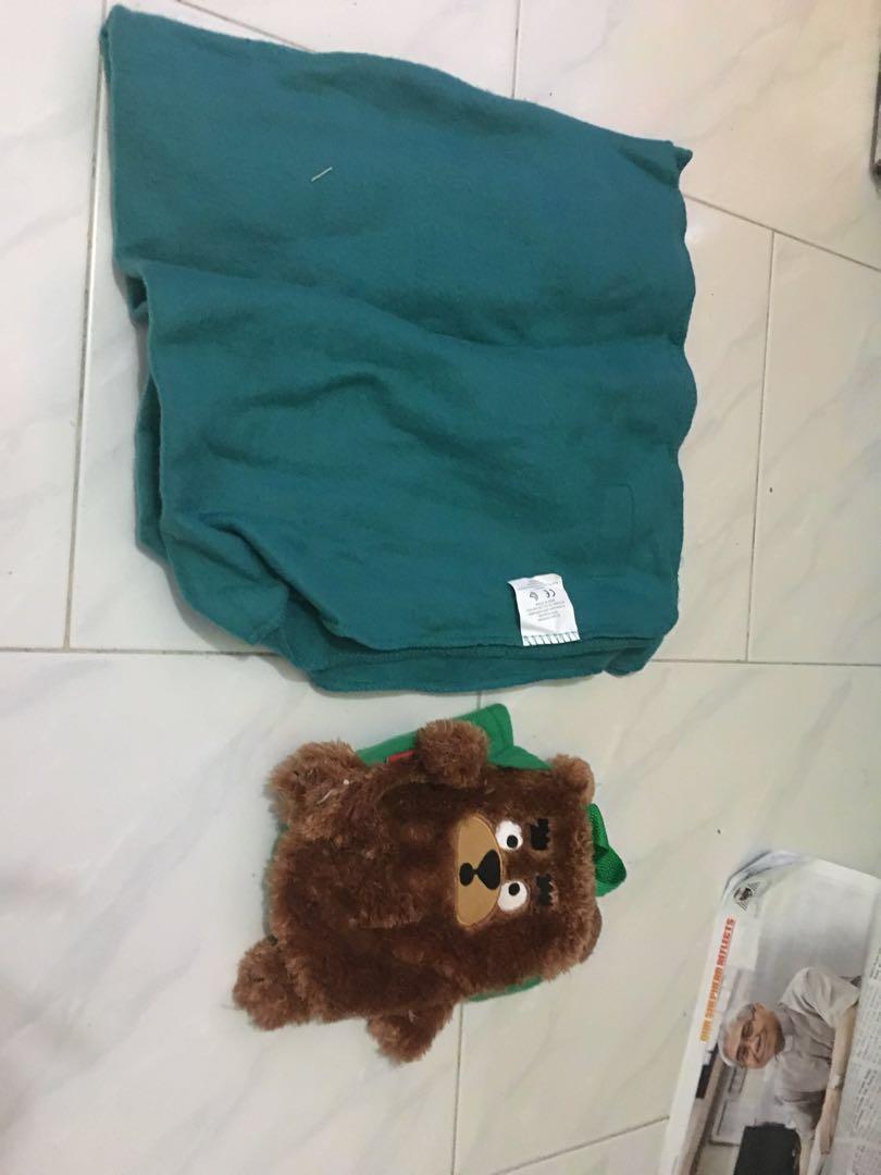 Emirates bear stuff toy with blanket inside, Hobbies & Toys, Toys ...