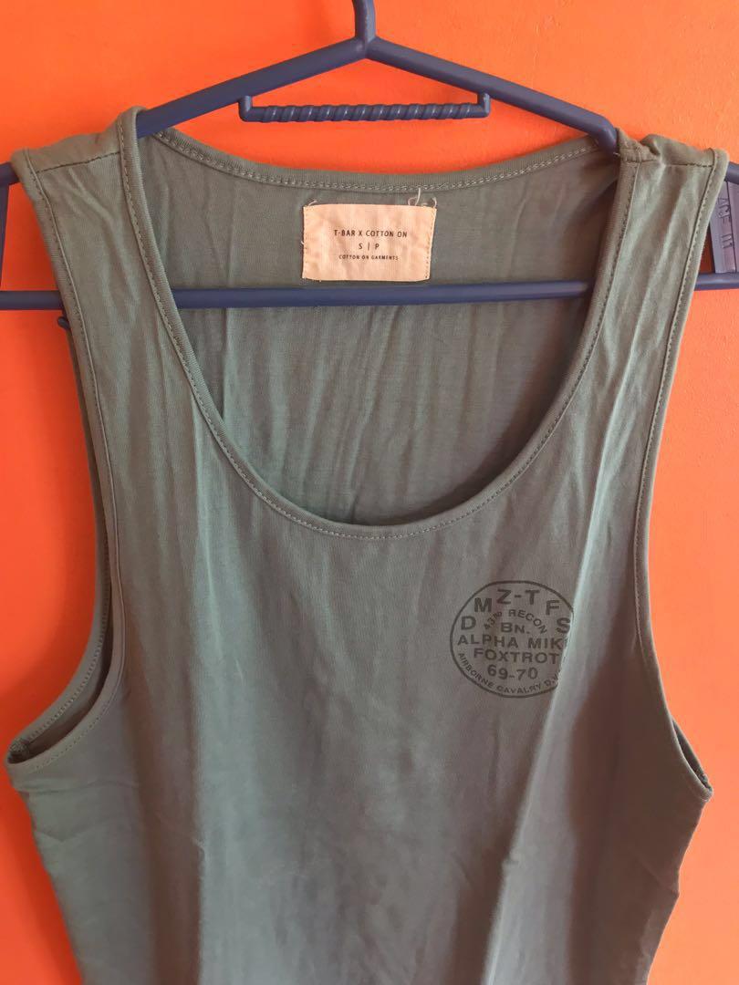 Gray T-Bar x Cotton On Sando, Men's Fashion, Tops & Sets, Sleep and ...