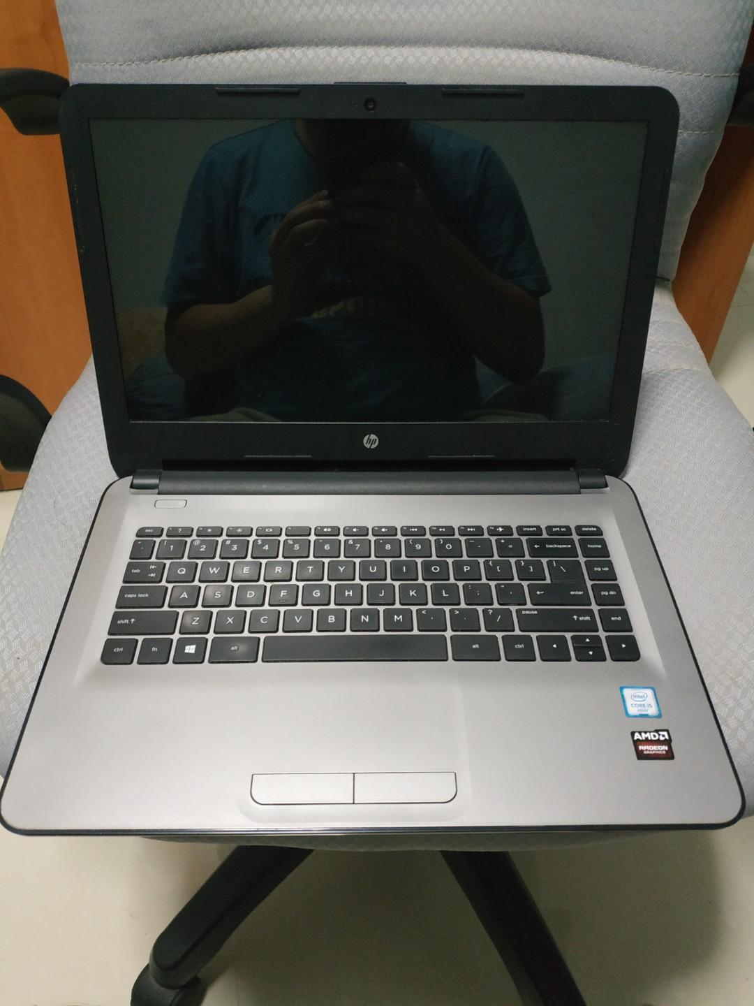 HP laptop Intel i5-6200U with AMD Radeon graphics card, Computers ...