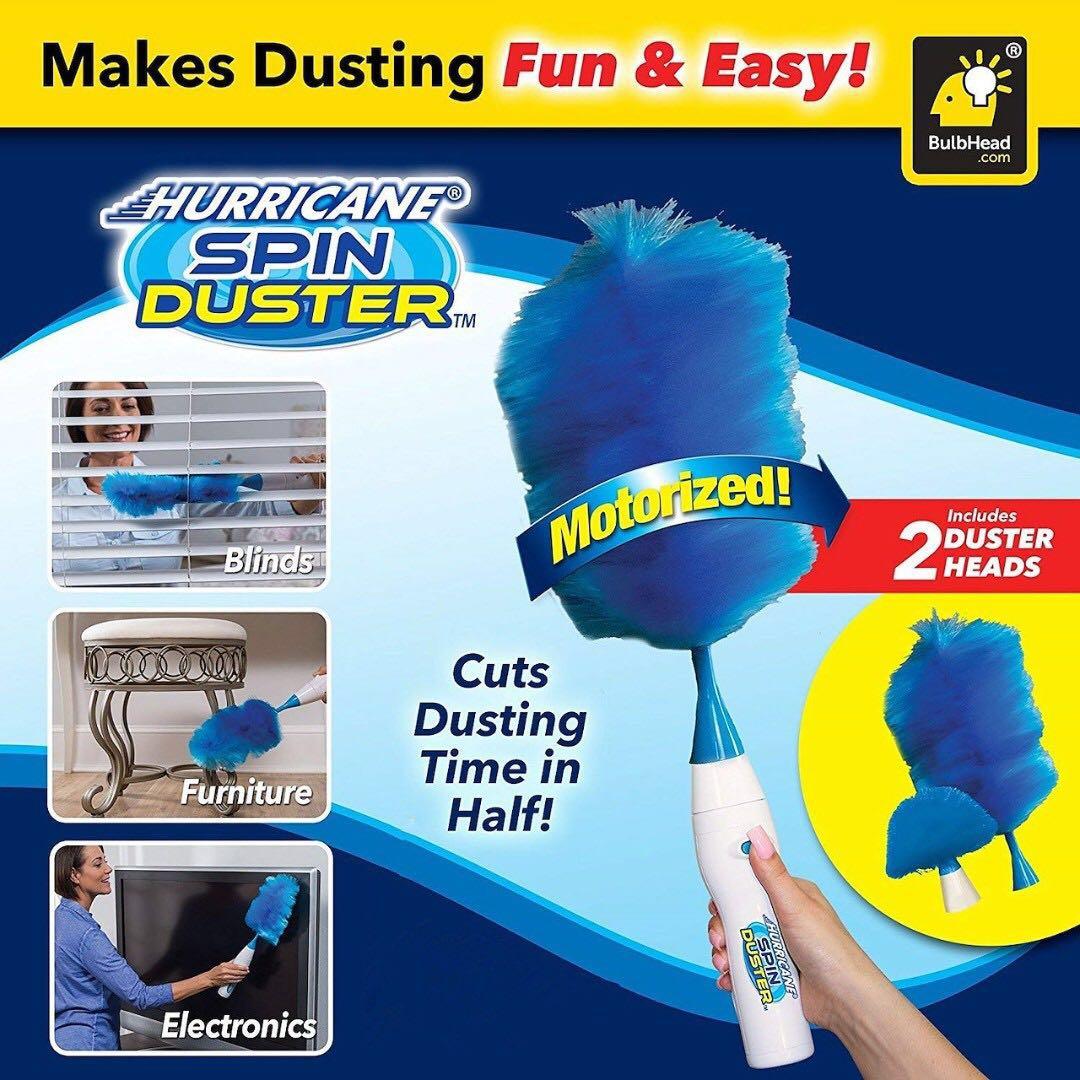 Hurricane Spin Duster Motorized Dust Wand By BulbHead Electric Duster ...